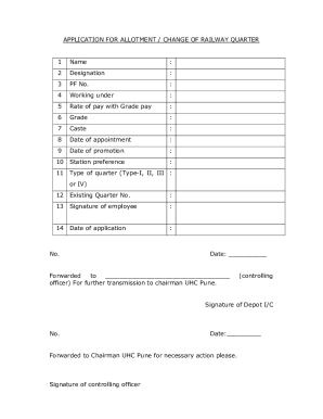 Fillable Online 1549888957133-allotment of quarter form.pdf Fax Email ...