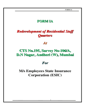 Fillable Online FORM 1 A Esic Fax Email Print - pdfFiller