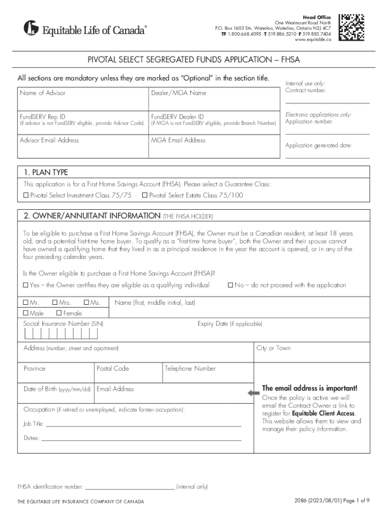Fillable Online cdn equitable The FHSA: Canada's Tax-Free First Home ...