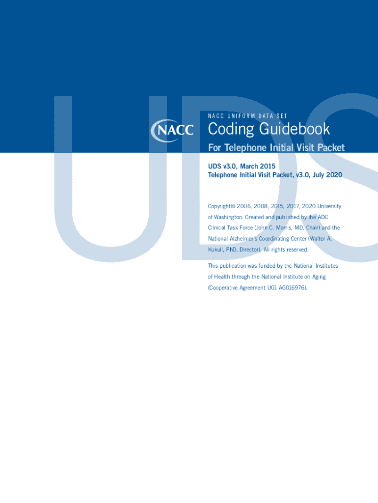 Fillable Online Uniform Data Set version 3 packet info Fax Email Print - pdfFiller