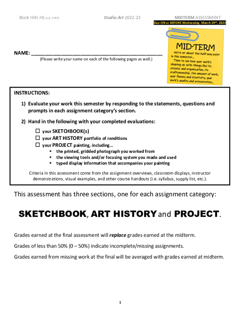 Fillable Online SKETCHBOOK, ART HISTORYand PROJECT. Fax Email Print ...