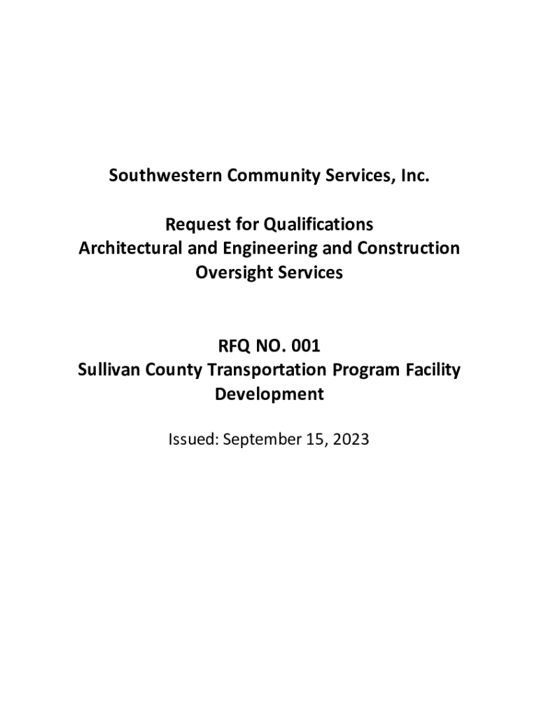 Fillable Online RFQ - Public Safety Regional Training Center and ...