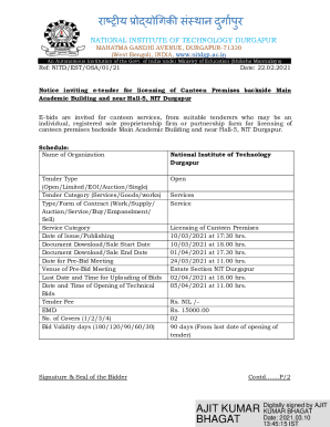 Fillable Online Ref: NITD/EST/OSA/01/21 Fax Email Print - pdfFiller