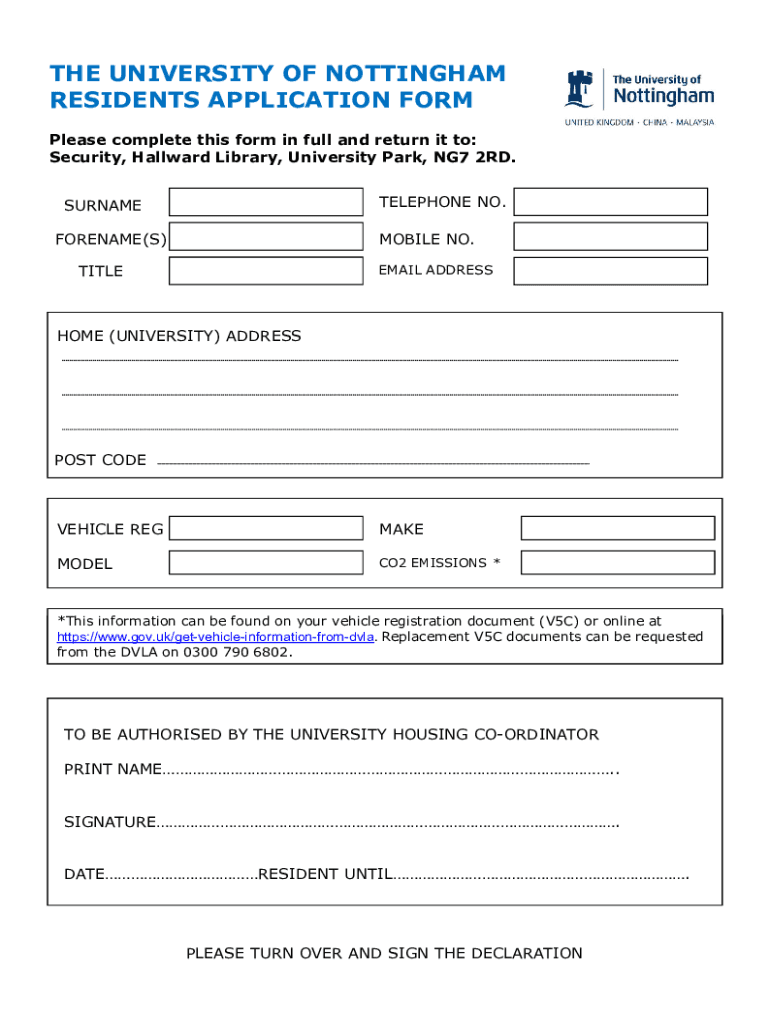 Fillable Online resident-parking-permit-application-form- ... Fax Email ...