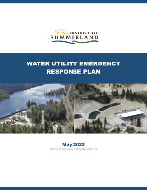 Fillable Online Emergency Response Plan Guidance Outline for PWS with ...