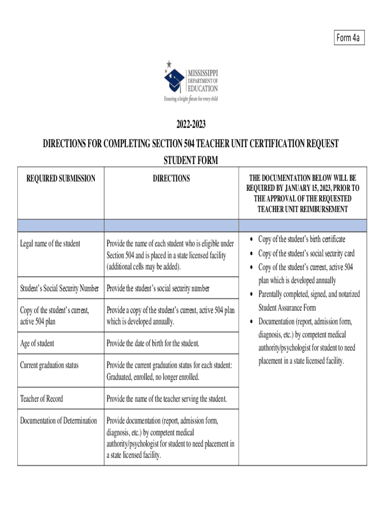 Fillable Online 504 Accommodations Student and Family Guide Fax Email ...