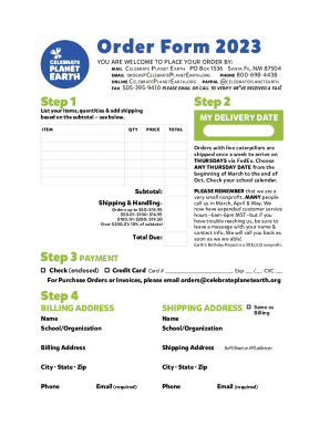 Fillable Online Order Form 2023 Fax Email Print - pdfFiller