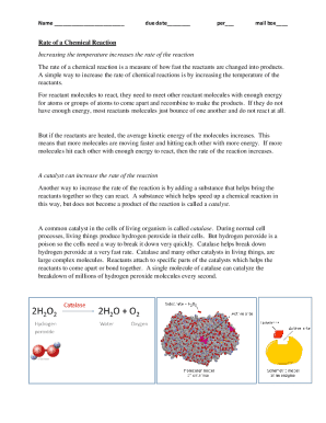 Fillable Online 15.2: The Rate of a Chemical Reaction Fax Email Print - pdfFiller