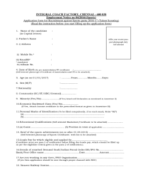 Fillable Online Sports Application Talent Format Fax Email Print ...