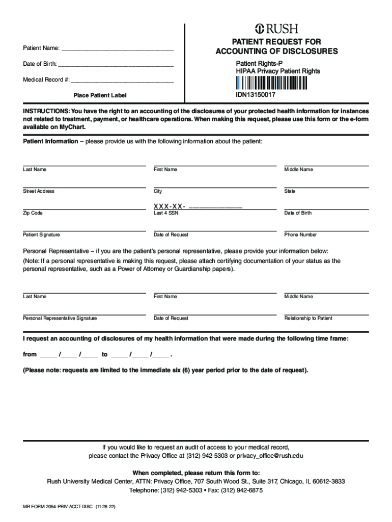 Fillable Online Request Patient Billing Records Fax Email Print - pdfFiller