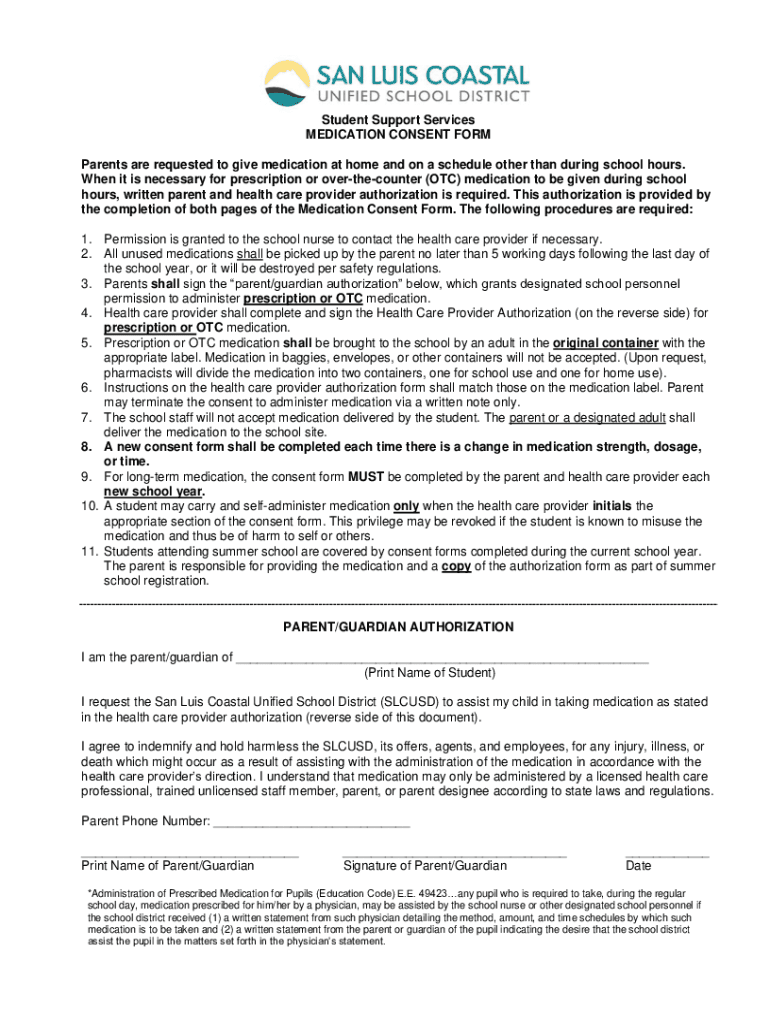 Fillable Online MEDICATION CONSENT FORM (For Prescribed and ... Fax Email Print - pdfFiller