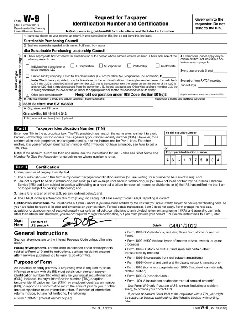 Fillable Online ComfortCenter.it asking for a w9 Fax Email Print ...