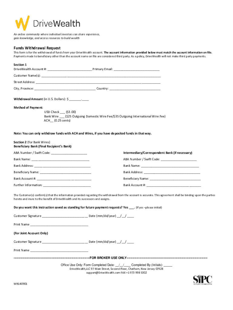 Fillable Online DRIVEWEALTH, LLC Statement of Financial Condition As ...