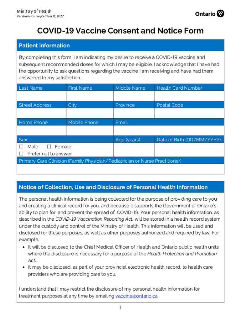 Fillable Online COVID-19 vaccination consent formSocial Care Staff Fax ...