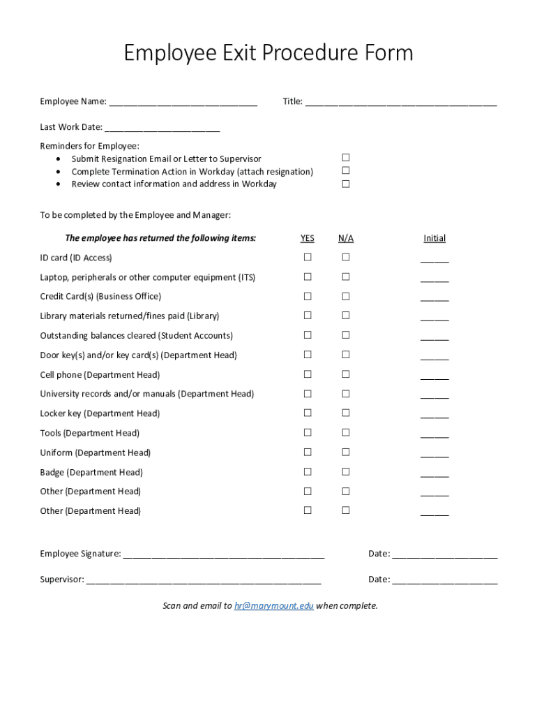 Fillable Online Resignation request (Workday) Fax Email Print - pdfFiller