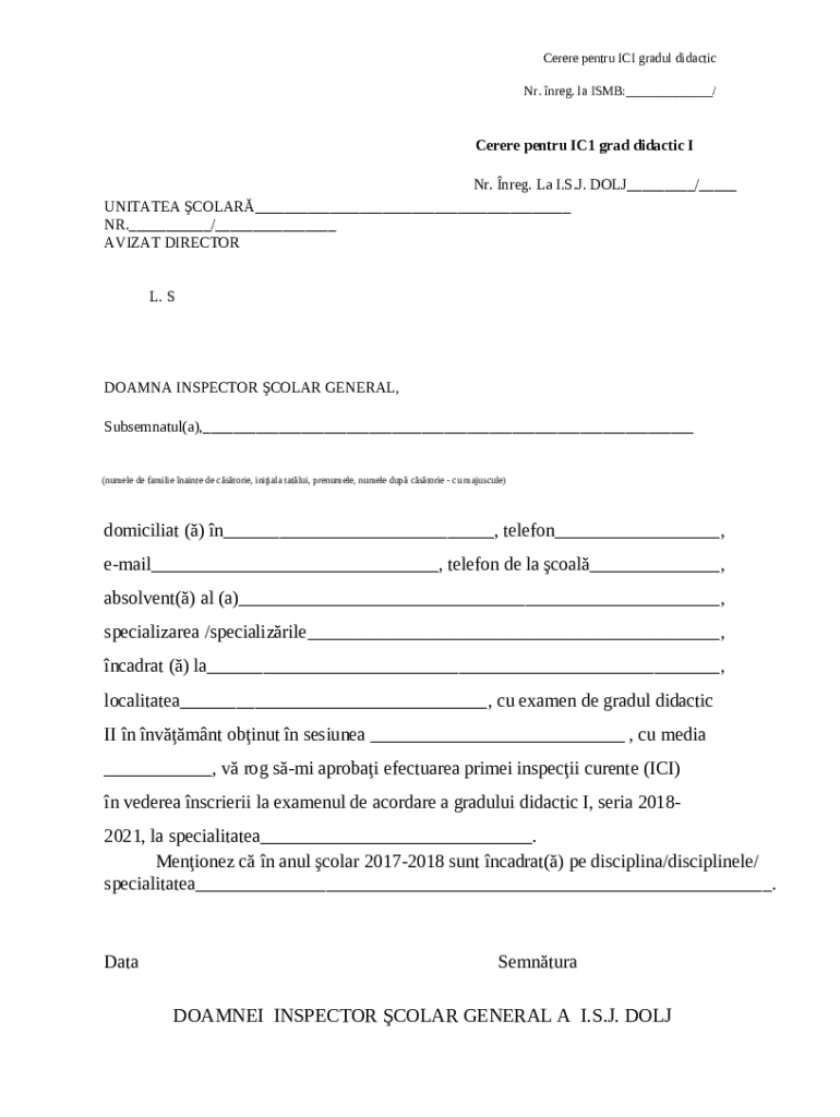 Tipizate grad didactic I Doc Template | pdfFiller