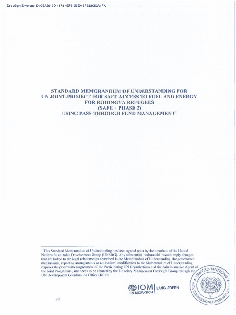 Fillable Online mptf undp Signature page for UN JP for SAFE Access to ...