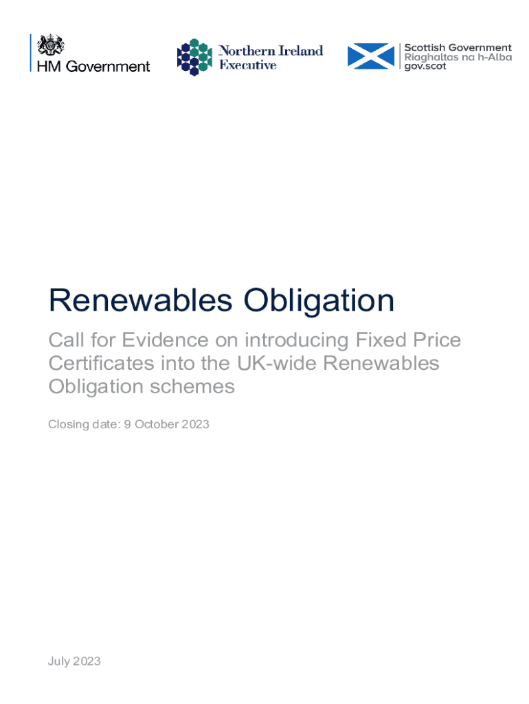 Fillable Online Introducing Fixed Price Certificates into the UK-wide ...