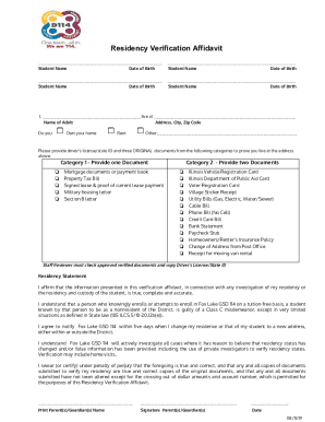 Fillable Online Lawrence Public Schools Student Residency Affidavit ...