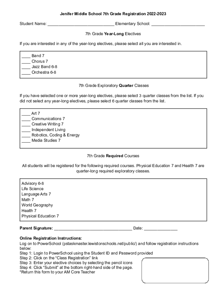 Fillable Online Student Name: Elementary School: Fax Email Print - pdfFiller