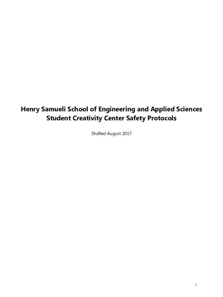 Fillable Online Safety Procedures - The Henry Samueli School of ...