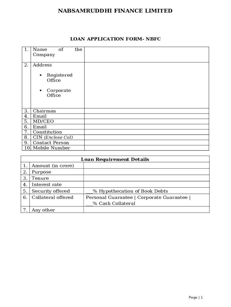 CMG LOAN APPLICATION Doc Template | pdfFiller