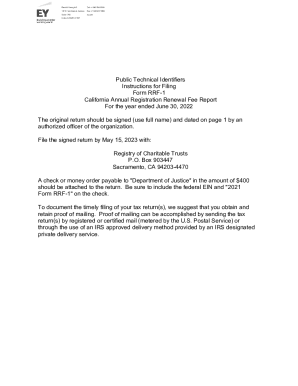 Fillable Online Public Technical Identifiers Instructions for Filing ...