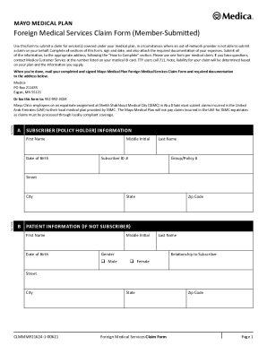 Fillable Online Medical Services Claim Form (Member-Submitted) Fax ...