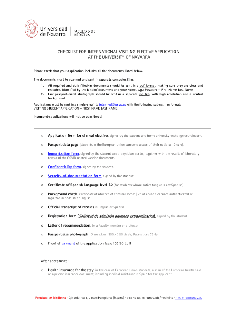 Fillable Online Clinical rotations of students from other universities Fax Email Print - pdfFiller