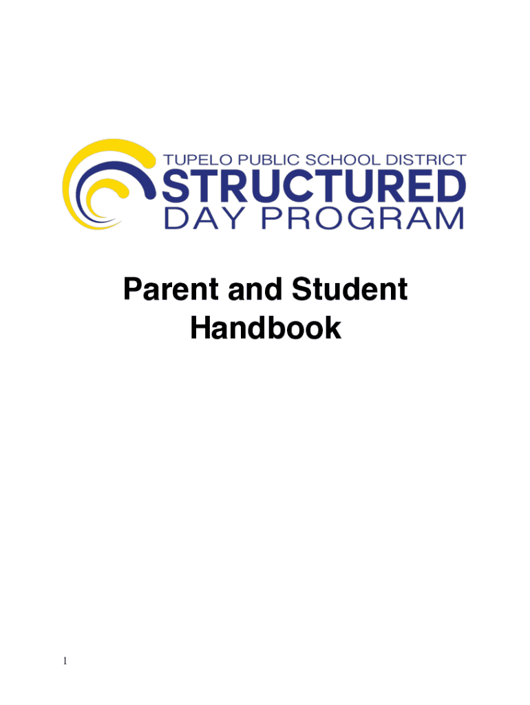 Fillable Online Structured Day Program Handbook Fax Email Print Pdffiller 8455