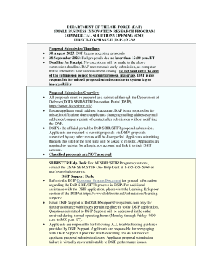 Fillable Online How to Read an Open Topic Phase I Solicitation - AFWERX ...
