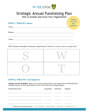 Fillable Online How to Write a Successful Annual Fundraising Plan in 6 ...