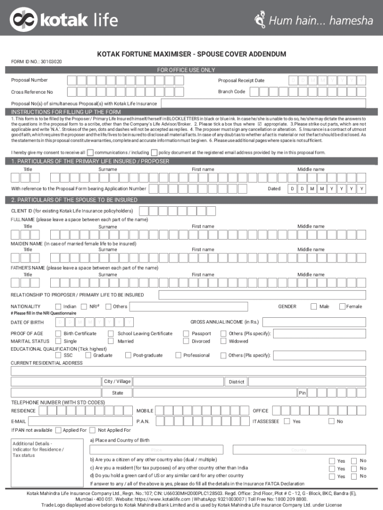 Fillable Online Download Application Forms - Life Insurance Fax Email ...