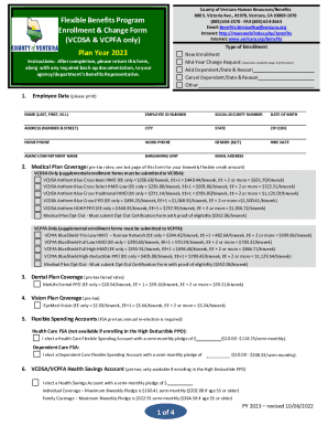 Fillable Online Flexible Benefits Program Enrollment & Change Form ( ... Fax Email Print - pdfFiller