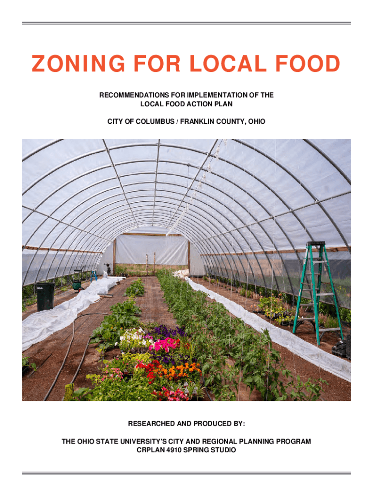 Fillable Online Local Food Zoning Code - U.OSU - The Ohio State ...