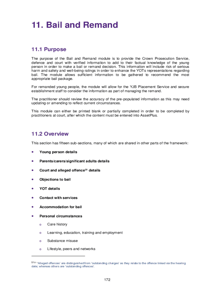 Fillable Online Bail Information for the Crown Prosecution Service Fax Email Print - pdfFiller