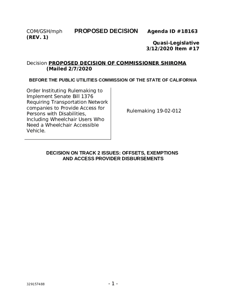 PROPOSED DECISION Agenda ID #18367 (REV. 1) - docs cpuc ca Doc Template ...