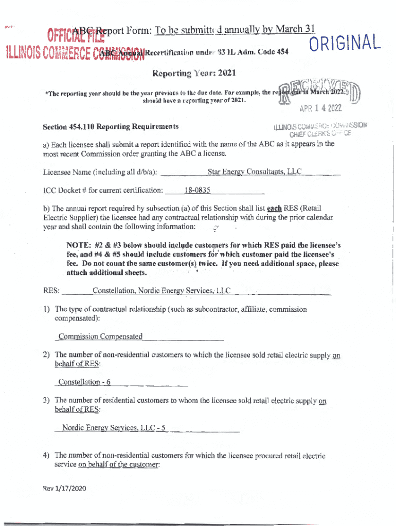 Fillable Online icc illinois Accounting & Financial Reporting Forms ...