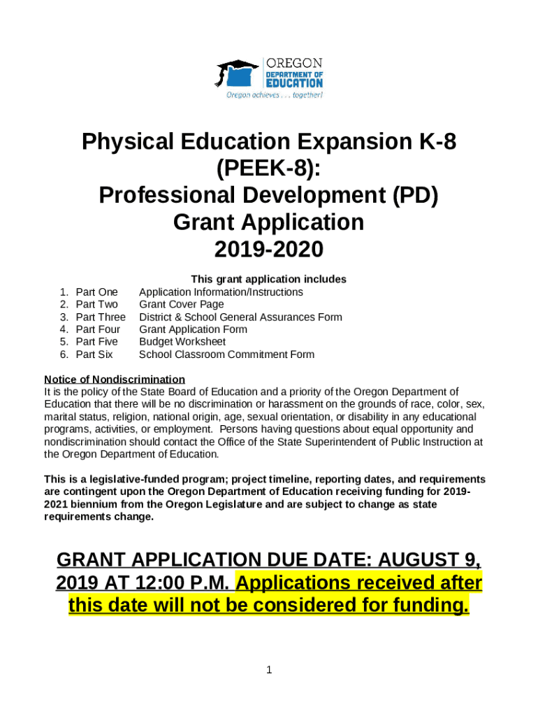 Grants - Pennsylvania Department of Education - PA.Gov Doc Template | pdfFiller