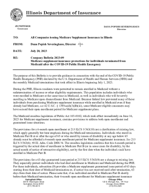 Fillable Online CB2023-11 - Illinois Department of Insurance Fax Email ...