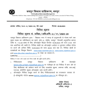 Fillable Online Jaipur Development Authority, Ram Kishor Vyas Bhawan, I... Fax Email Print ...