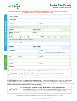 Fillable Online Standing-Order-Form feb 22.docx Fax Email Print - pdfFiller