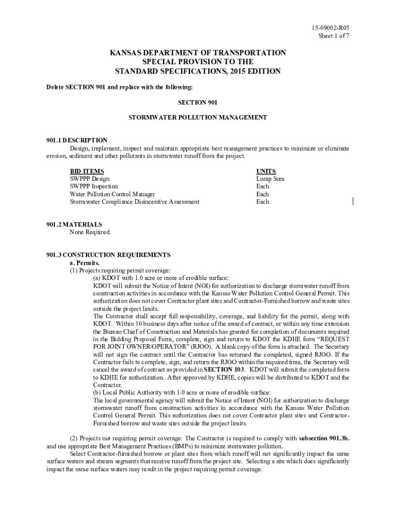 Fillable Online KANSAS DEPARTMENT OF TRANSPORTATION ... Fax Email Print ...