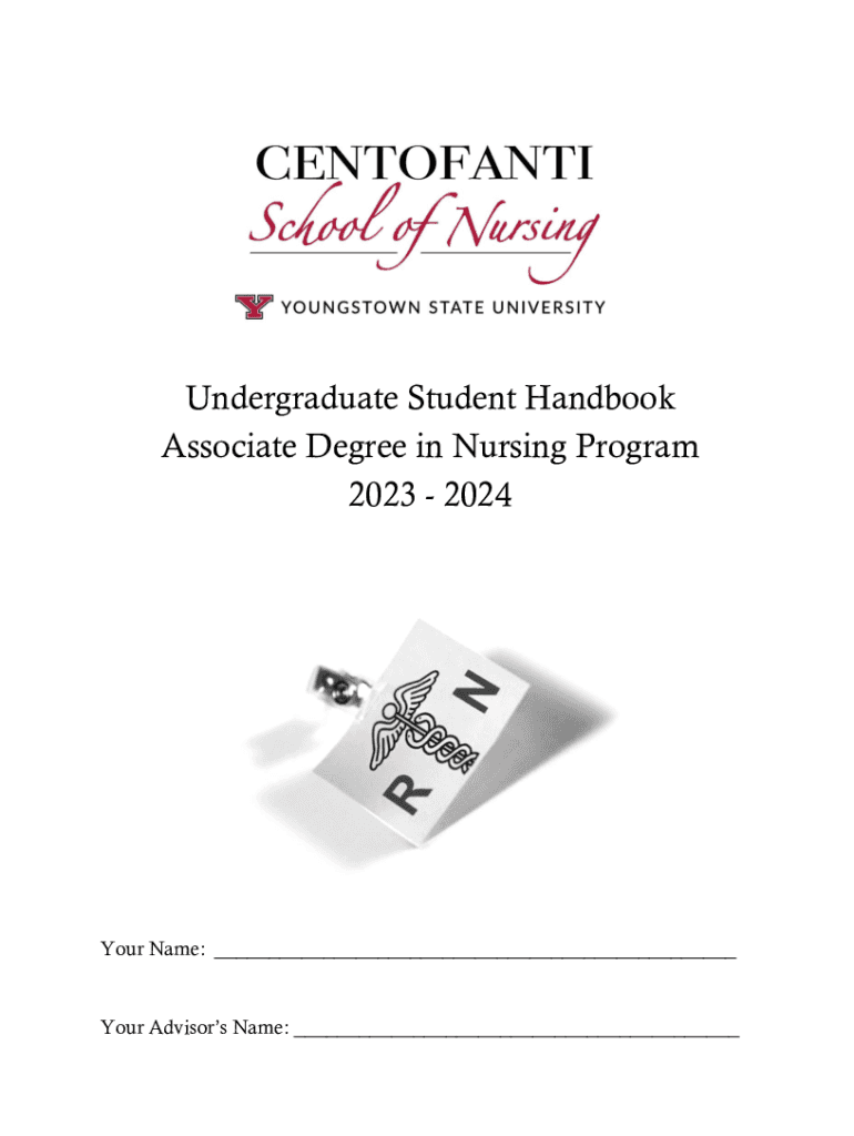 Fillable Online YSU James and Coralie Centofanti School of Nursing Fax ...