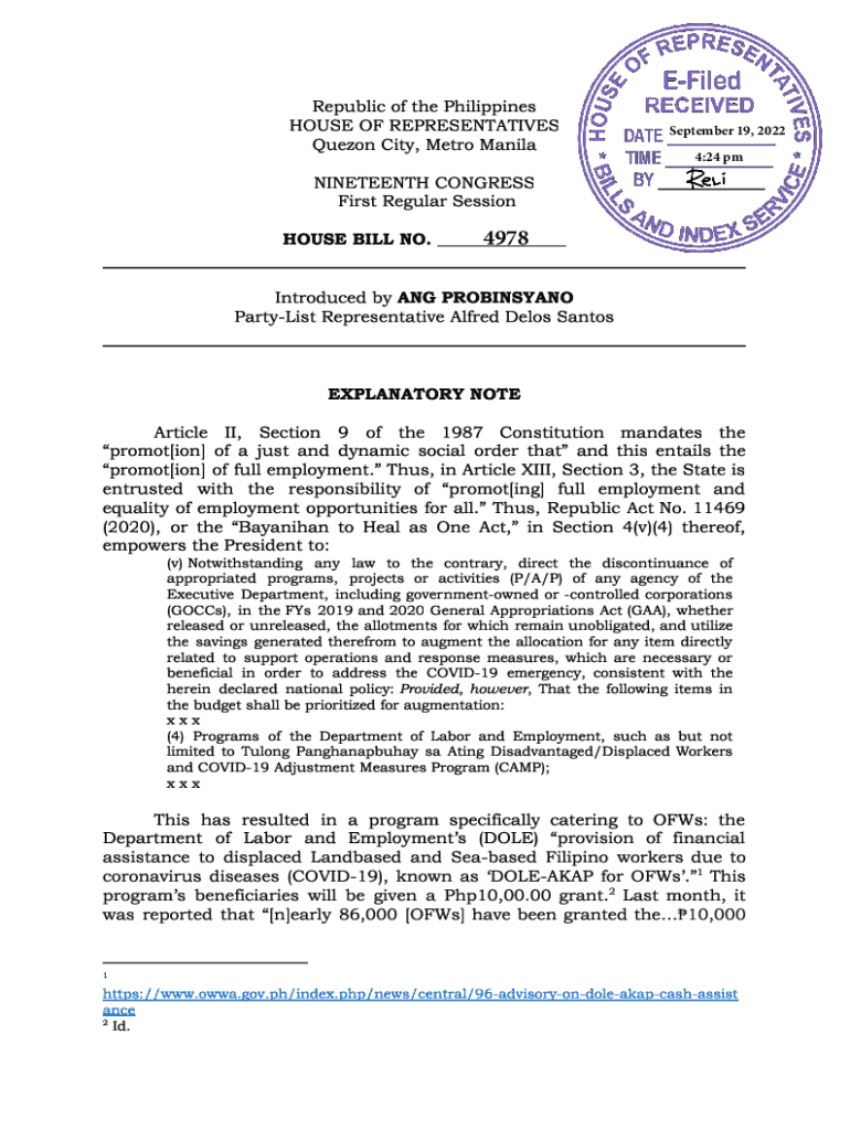 Fillable Online OFW Reintegration Act.docx Fax Email Print - pdfFiller