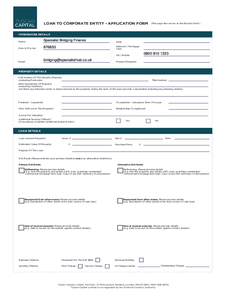 Fillable Online LOAN TO INDIVIDUAL - APPLICATION FORM Fax Email Print - pdfFiller