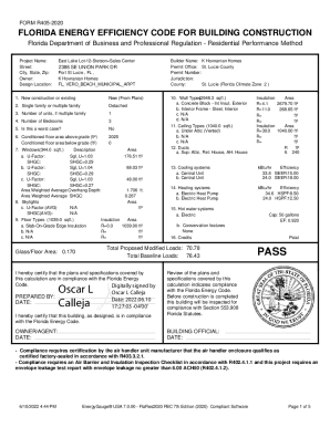 Fillable Online Appendix RD: Forms, 2020 FBC - Energy Conservation ...