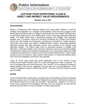 Fillable Online Cottage Food Operation Permit Application Fax Email ...