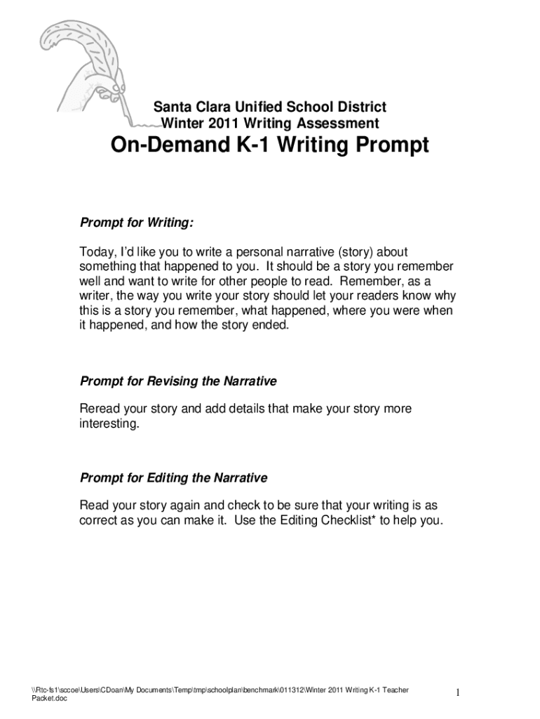 Fillable Online 500 Prompts for Narrative and Personal Writing Fax ...