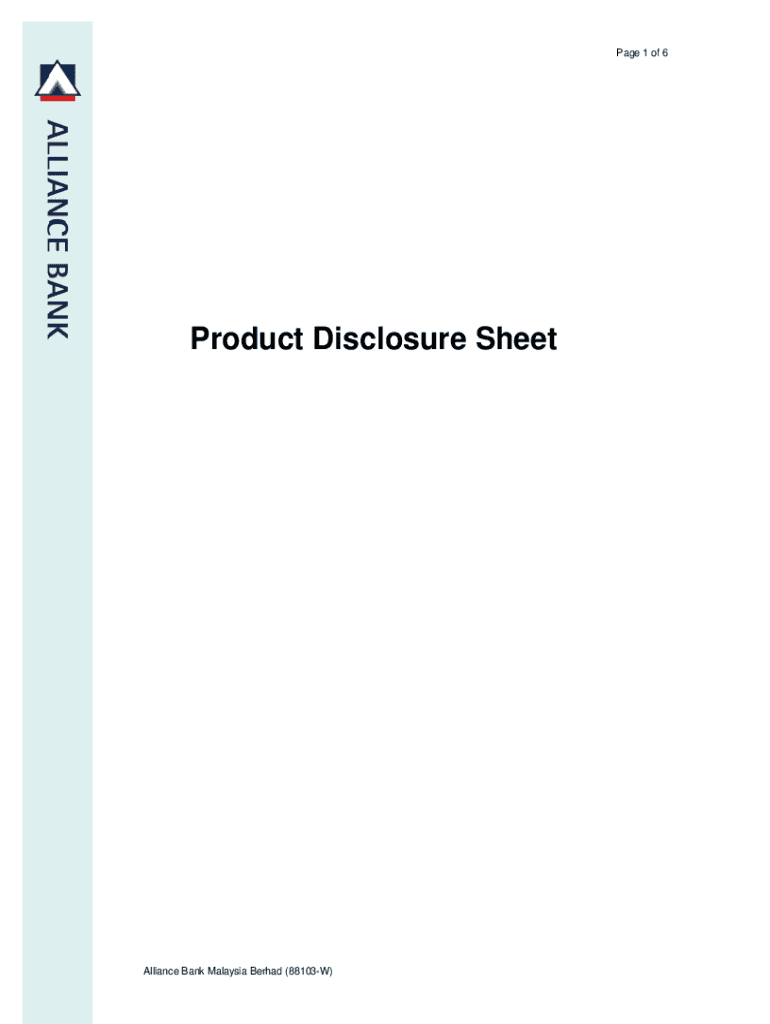 Fillable Online Credit-Card-Product-Disclosure-Sheet- ... Fax Email ...